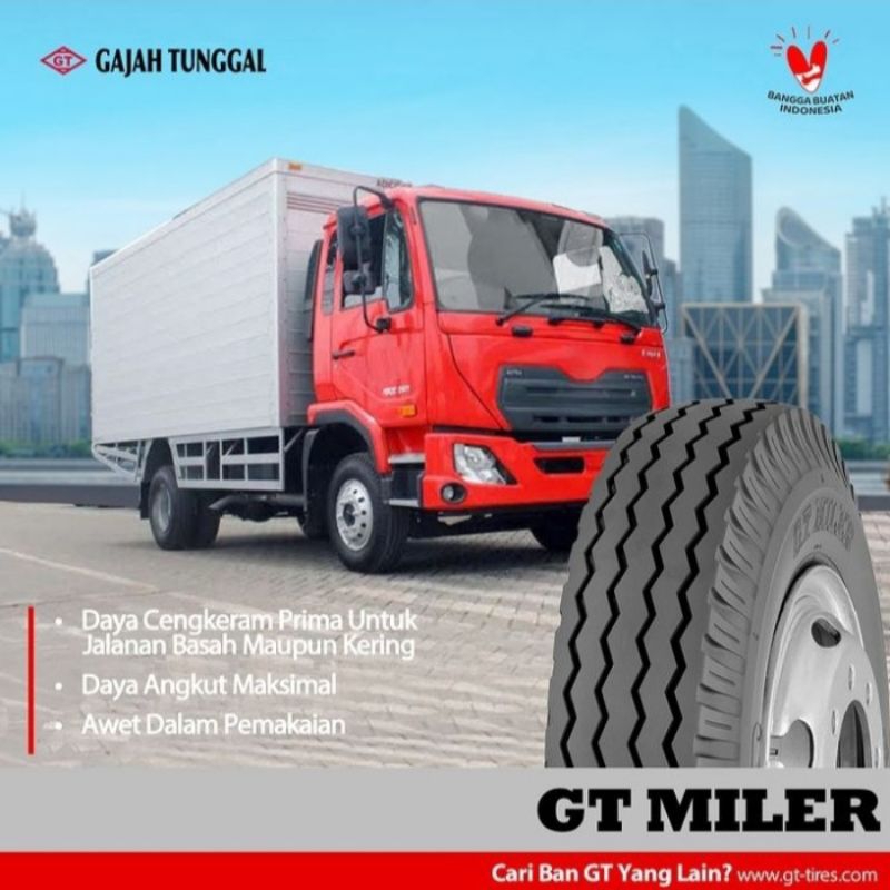 Jual BAN TRUK/FUSO 900-20 GT MILLER 88N RFD GAJAH TUNGGAL | Shopee ...
