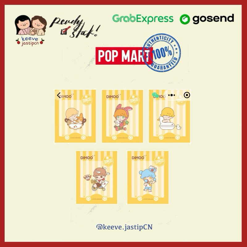 Jual POPMART DIMOO STICKER SET OF 5 | Shopee Indonesia