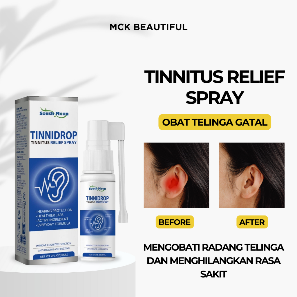 Jual South Moon Tinnidrop Tinnitus Relief Spray 60ml Ear Drops ...