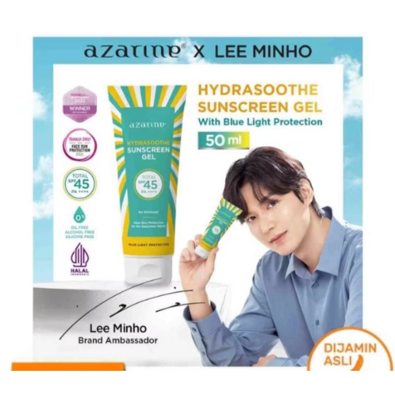 Jual AZARINE Hydrasoothe Sunscreen Gel SPF 45 50ml, SKIN AQUA UV Whitening Milk Sunscreen SPF 50 ...