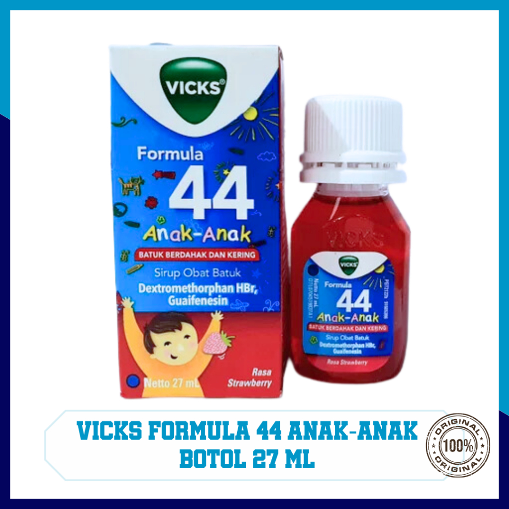 Jual VICKS FORMULA 44 ANAK-ANAK KEMASAN BOTOL UKURAN 27 ML | Shopee ...
