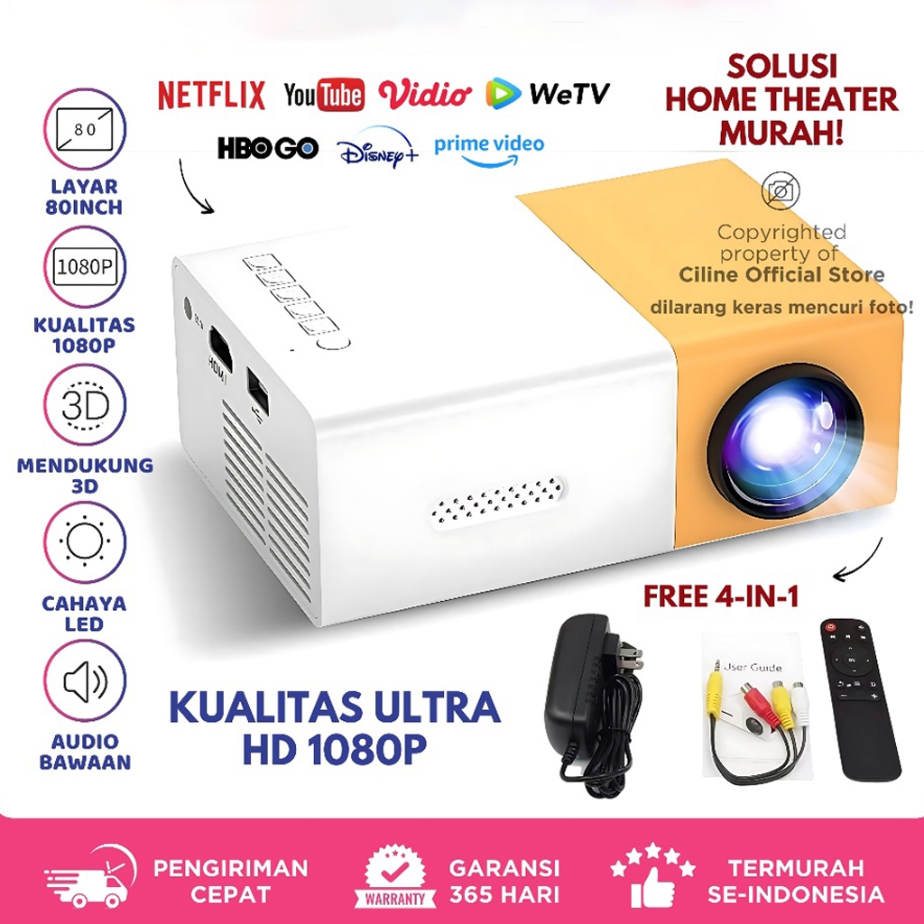 Jual Mini Proyector Portable Led Mini Projector Hp Mini Home Theater ...