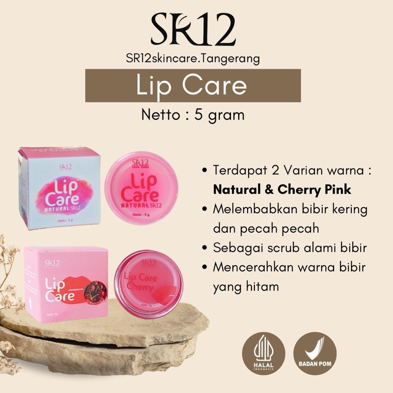 Jual LIP CARE SR12 LIPBALM PELEMBAB BIBIR PENCERAH WARNA BIBIR HEMPAS BIBIR KERING PECAH PECAH ...