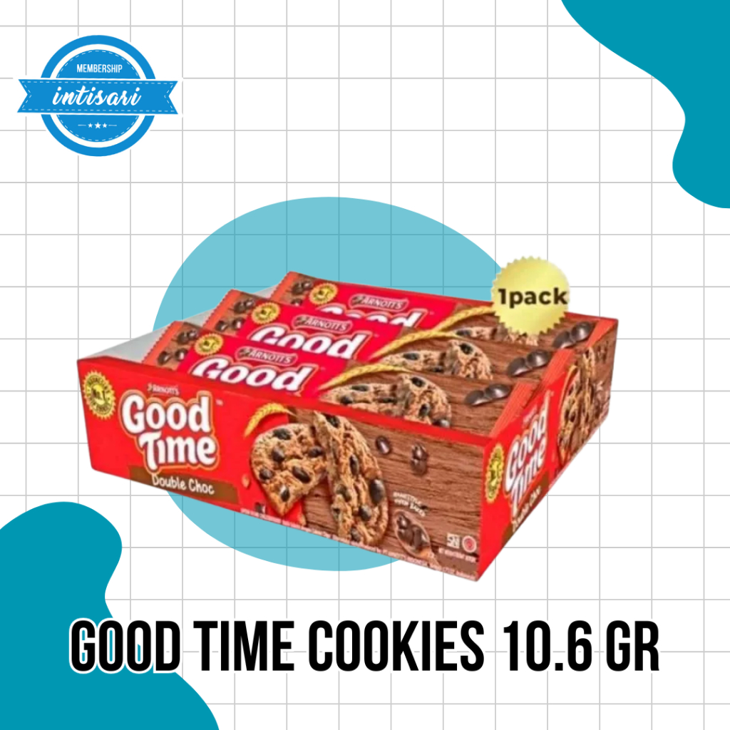 Jual Good Time Cookies Double Choco 10.6g - 12pcs - ( PACK ) | Shopee ...