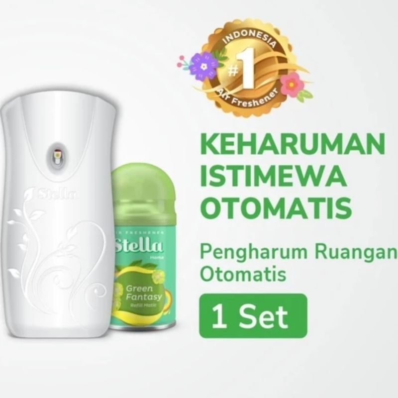 Jual STELLA AIR FRESHENER HOME MATIC BOX SET PUTIH ORIGINAL 100% ...