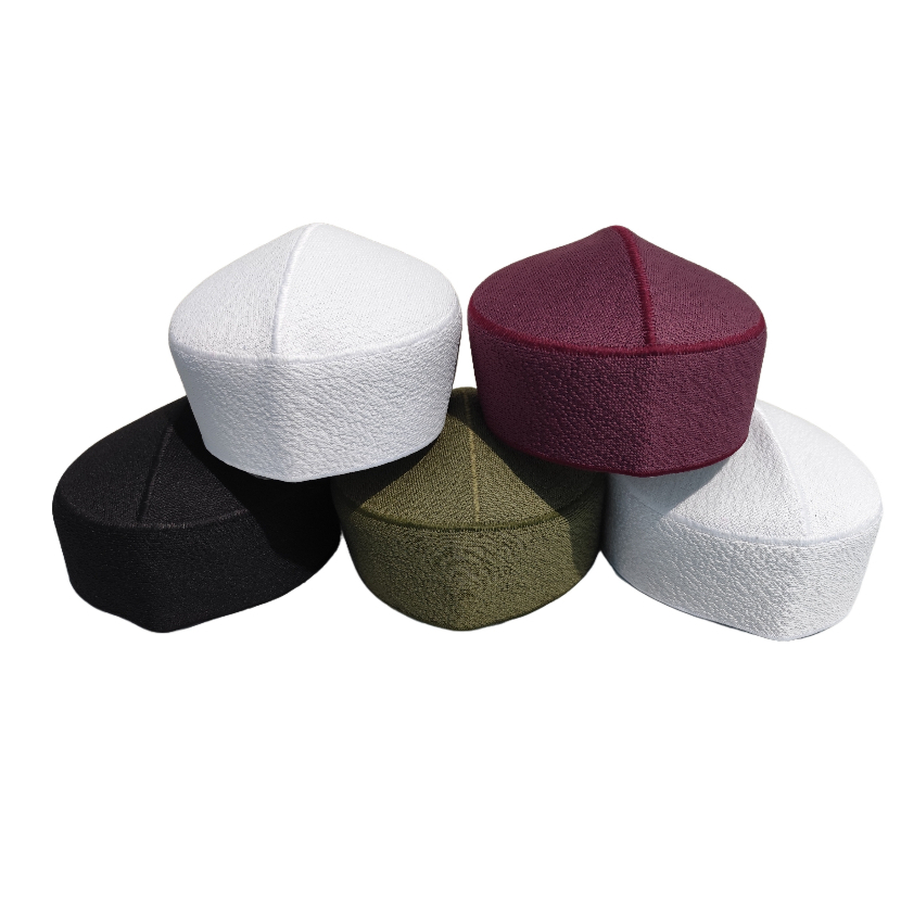 Jual MF peci songkok pakistan polos /kopyah haji putih/kopiah sholat ...