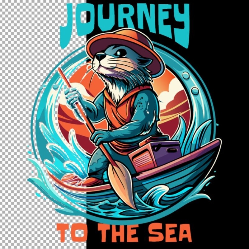 Jual Desain Ilustrasi Mancing Mania Resolusi Tinggi Transparan | Shopee ...