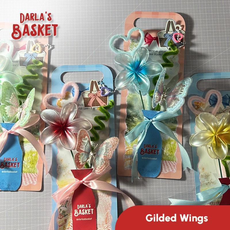 Jual Darla’s Basket Gilded Wings Hair Clip Bouquet - Buket Jepit ...