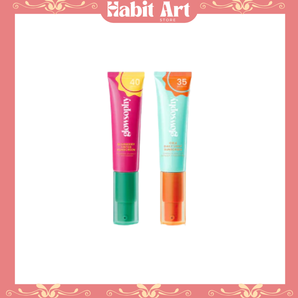 Jual Glowsophy Sun Protection Bearberry Tinted Sunscreen + Cica Daily ...
