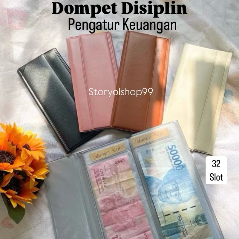 Jual Dompet Disiplin Keuangan Polos Mini/Dompet Organizer Bulanan ...