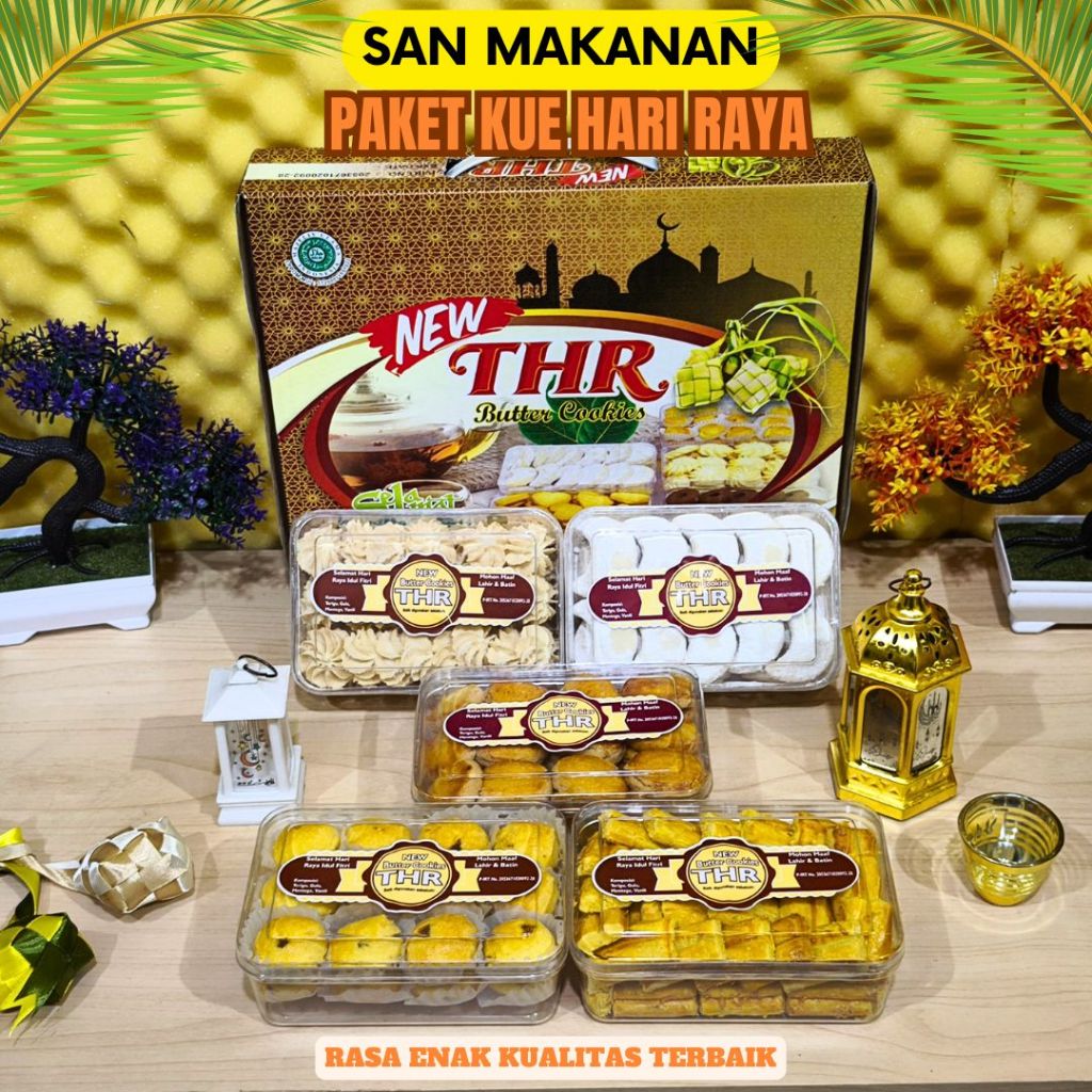 Jual Paket Kue Kering Lebaran Kue New Thr Toples Hampers Kue Kering ...