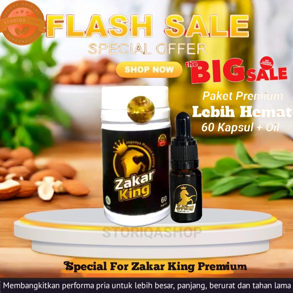Jual ZAKAR KING KAPSUL ORIGINAL ISI 60 + ZAKAR KING OLES (Z-KING SPECIAL OIL) 100% HERBAL ...