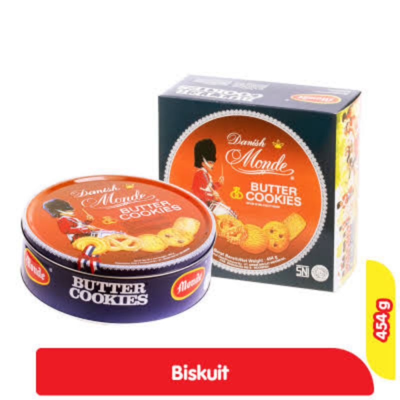 Jual Monde biru Butter Cookies 454gr | Shopee Indonesia