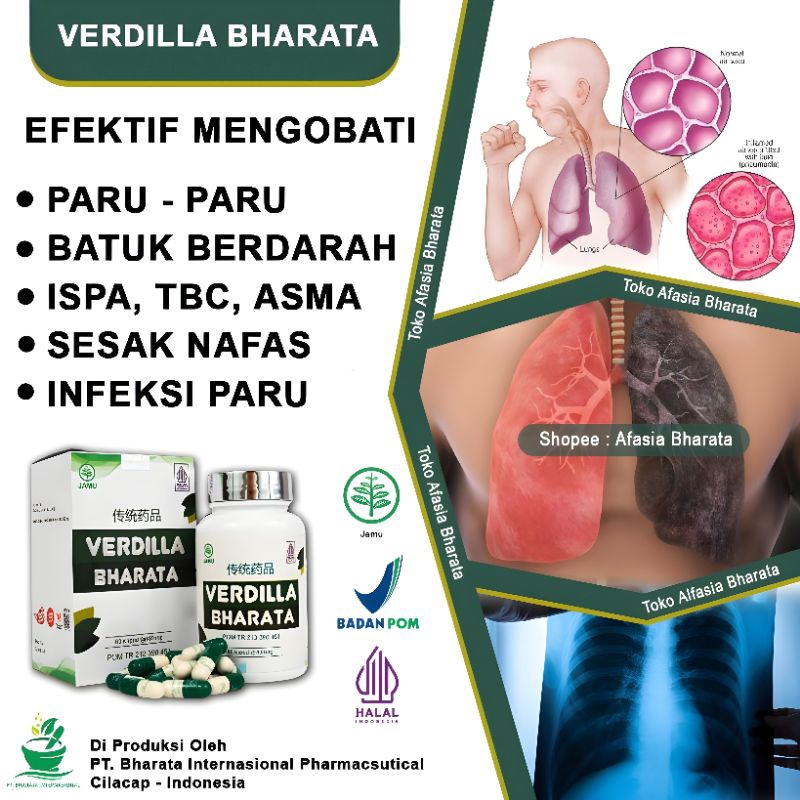 Jual Obat Paru Paru TBC Asma Batuk BerdarahInfeksi Paru Ampuh VERDILLA ...