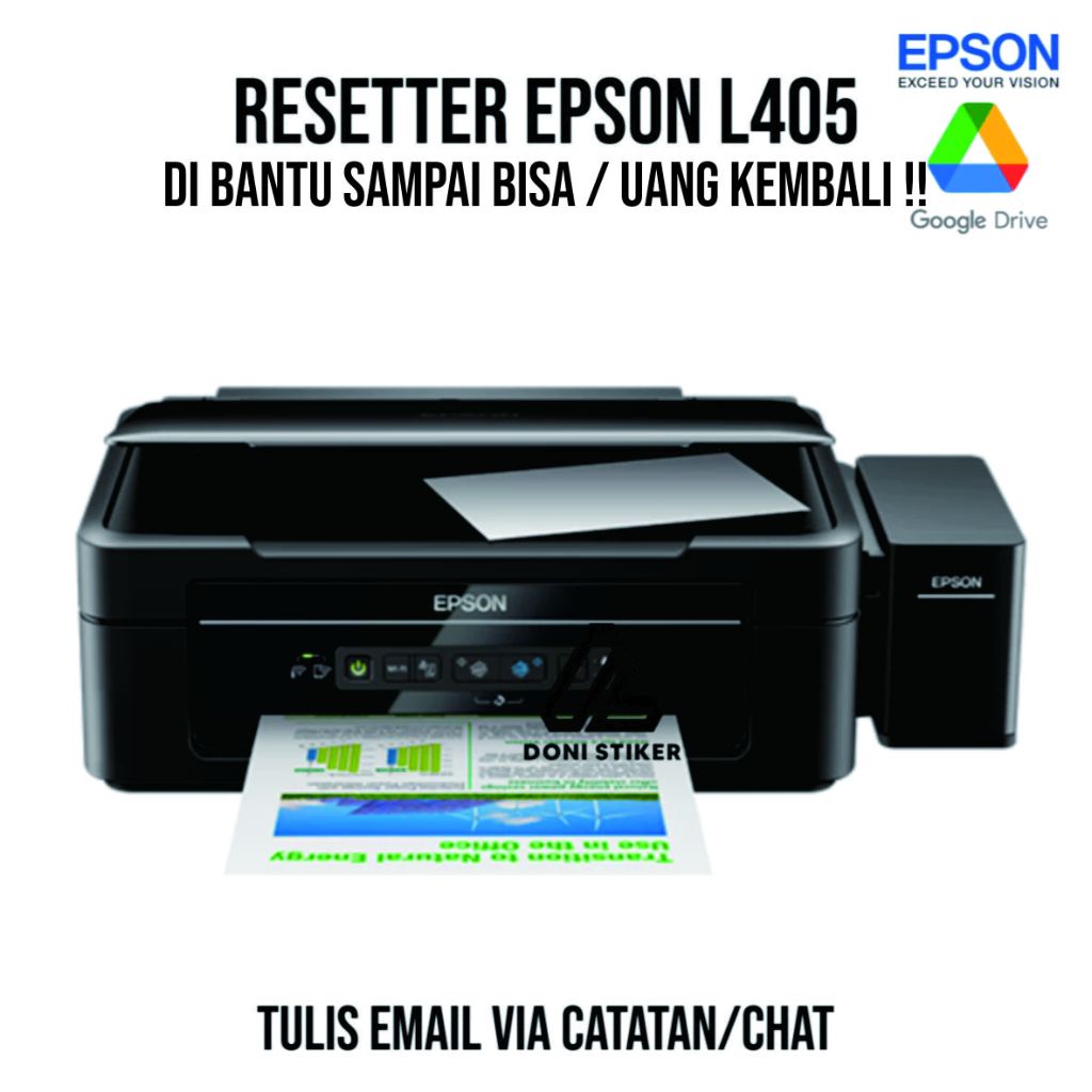 Jual resetter epson L405 bonus video tutorial | Shopee Indonesia