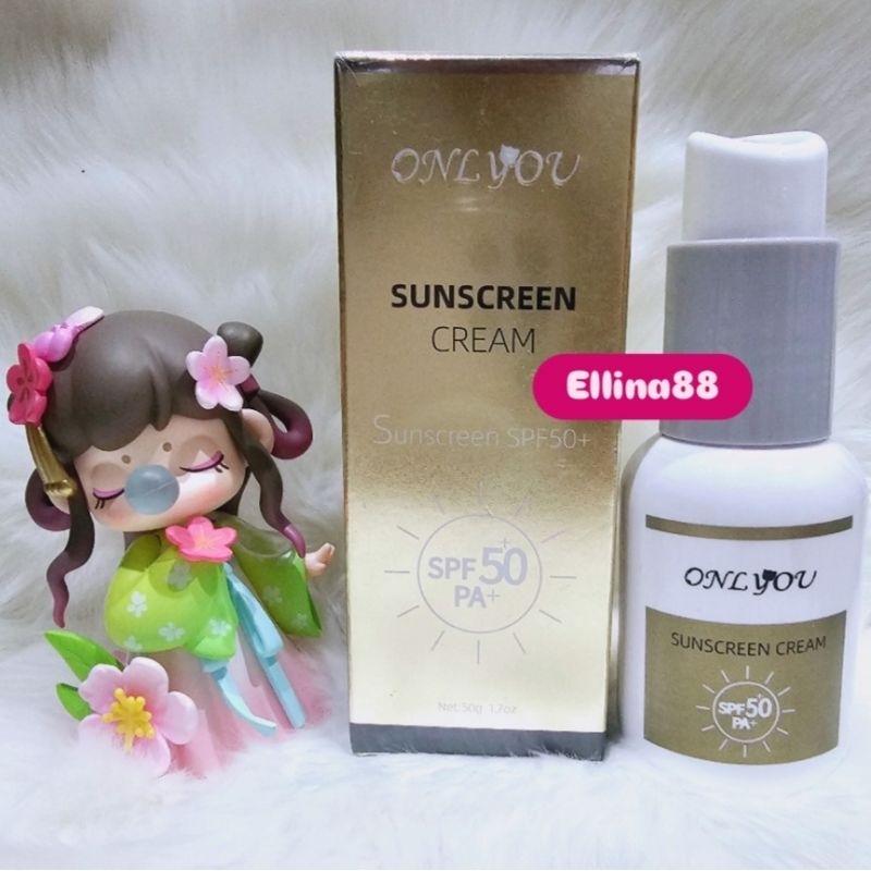 Jual ONLYOU Sunscreen UV Defenfer protector SPF 50+ PA+ 50gr | Shopee ...