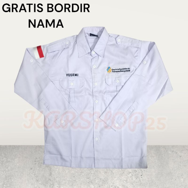Jual KEMEJA BKKBN TERBARU LENGAN PANJANG KEMEJA KEMENTRIAN KEPENDUDUKAN ...