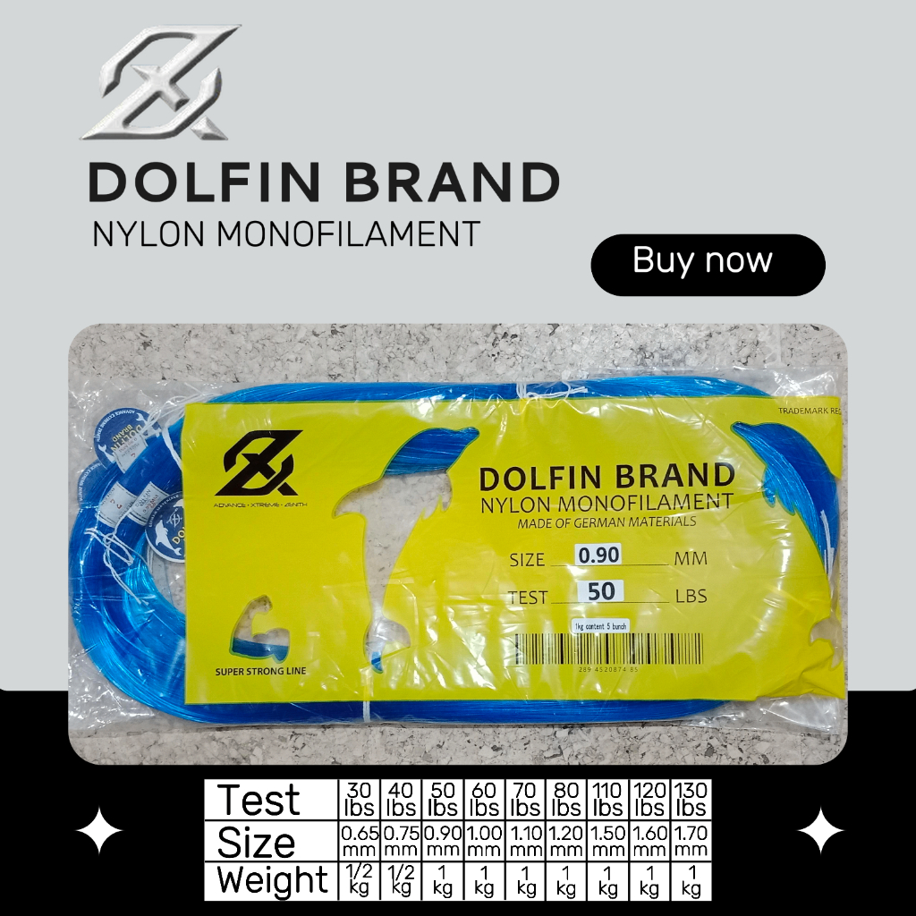 Jual DOLFIN BRAND NYLON MONOFILAMENT BIRU | Shopee Indonesia