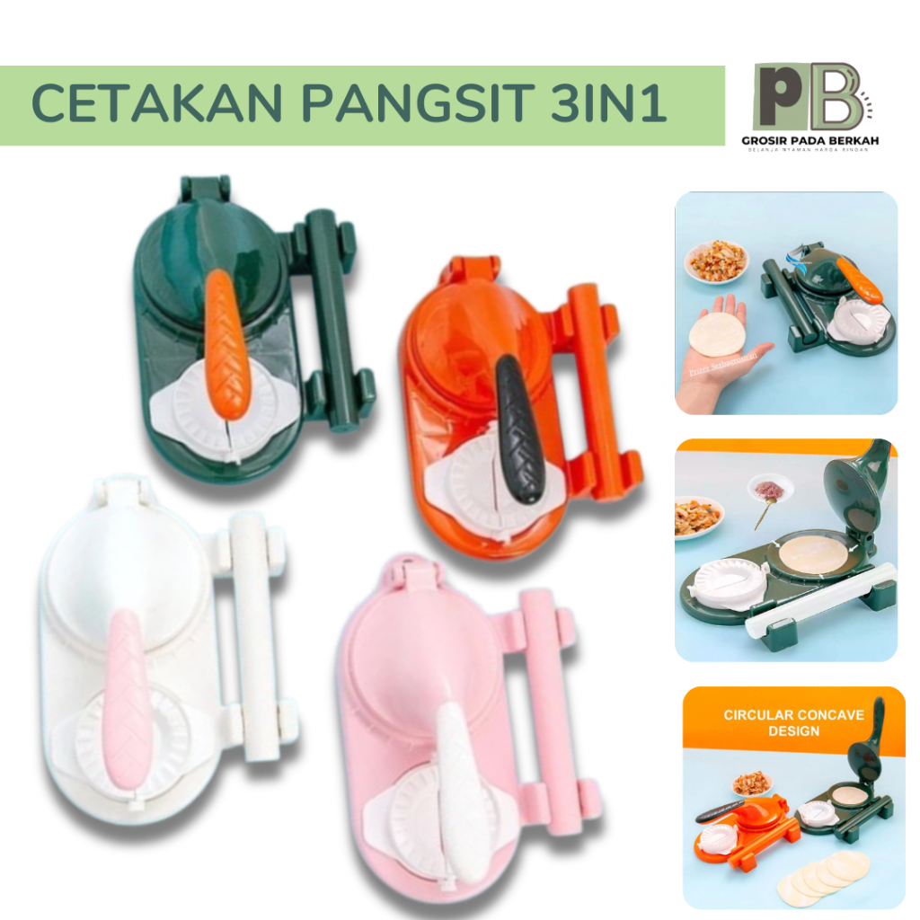 Jual Cetakan Press Adonan Pangsit 3in1 Alat Pembuat Kulit Pastel ...
