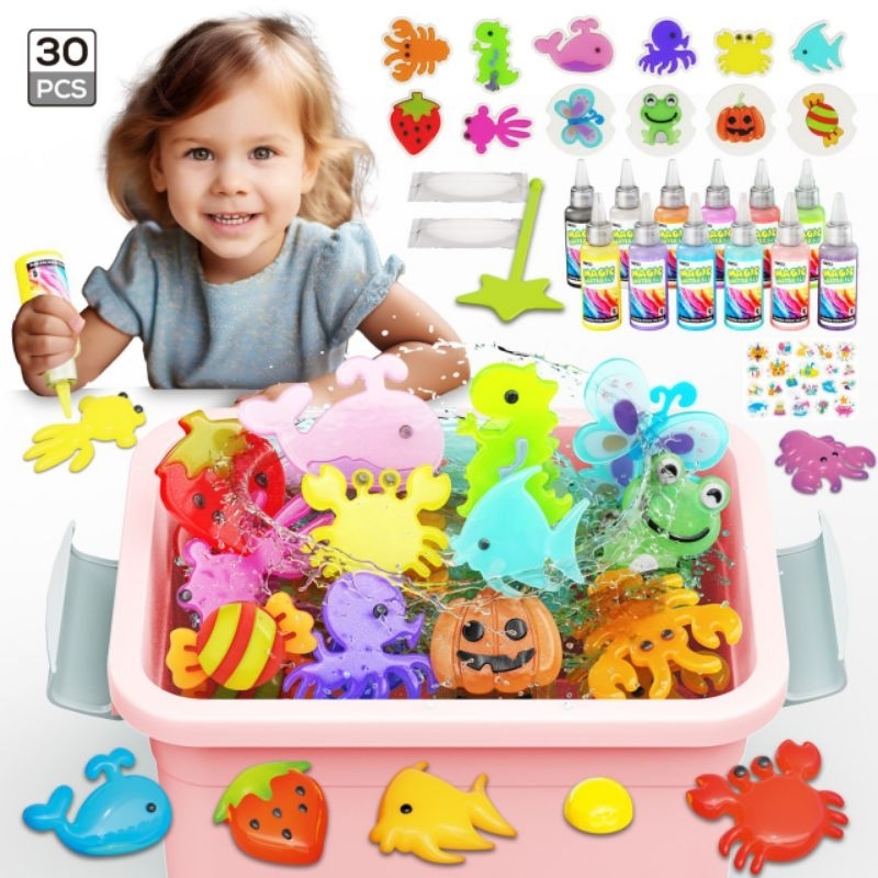 Jual diy magic waterscape water magic jelly mainan edukasi | Shopee ...