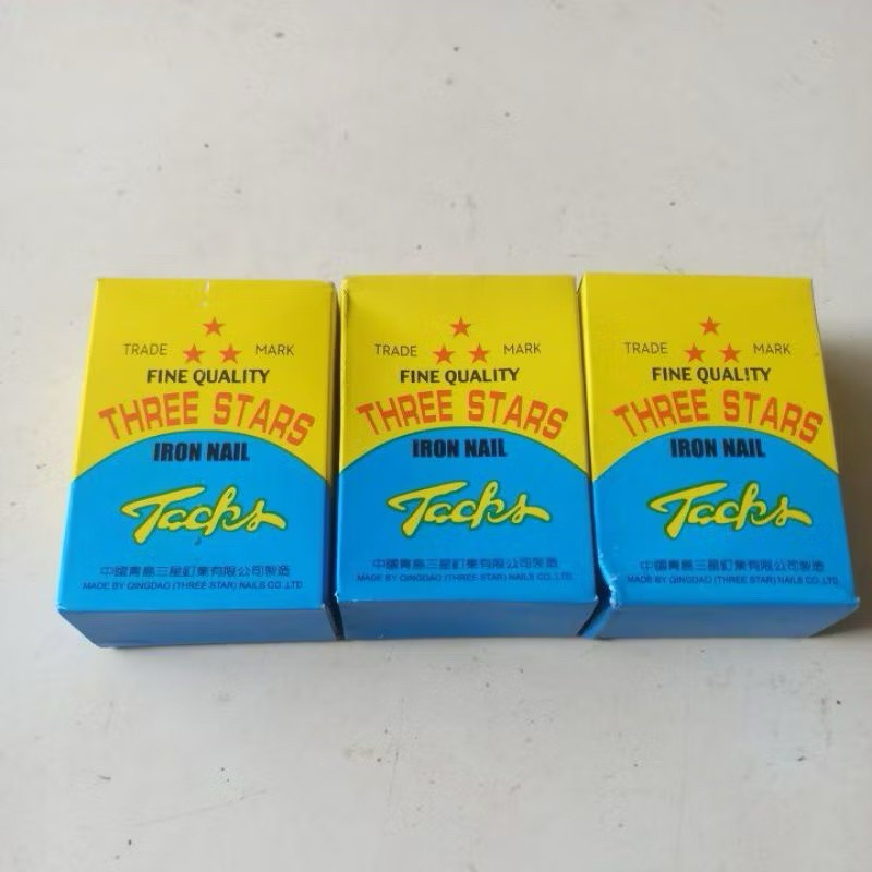 Jual PAKU SEPATU/PAKU PANTEK/PAKU PEN MERK THREE STARS 5/8” | Shopee ...