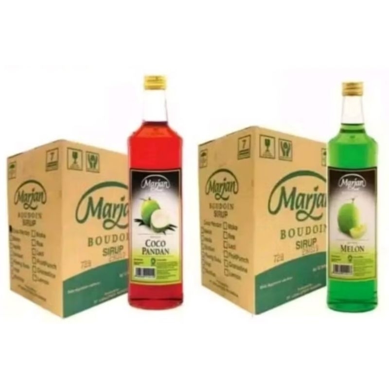 Jual Sirup Marjan Coco Pandan / Melon 1 Dus isi 12 Botol | Shopee Indonesia