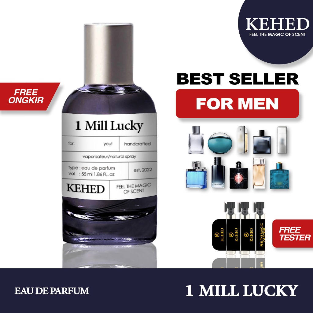 Jual KEHED Parfum Pria 1 MILLON LUCKY Kesukaan Wanita Tahan Lama ...
