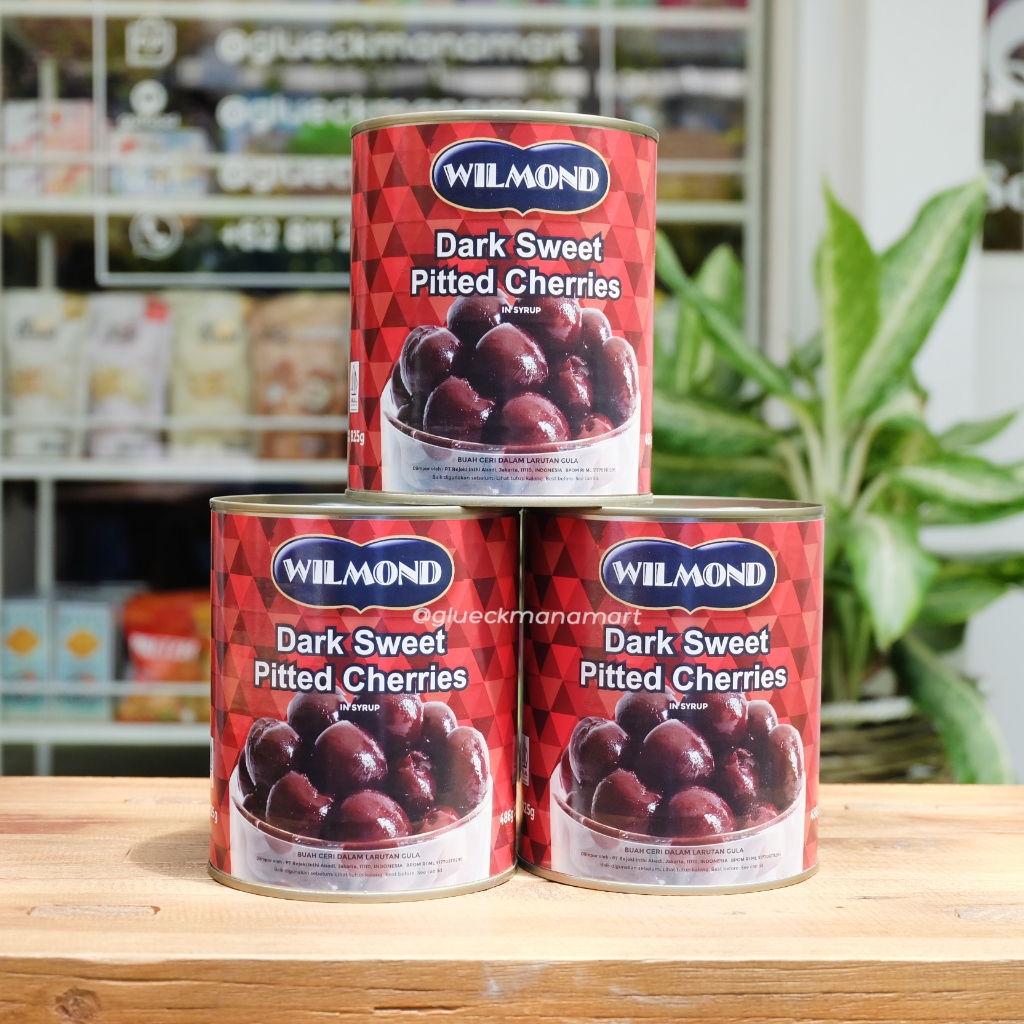 Jual Wilmond Dark Sweet Pitted Cherries 825gr | Shopee Indonesia