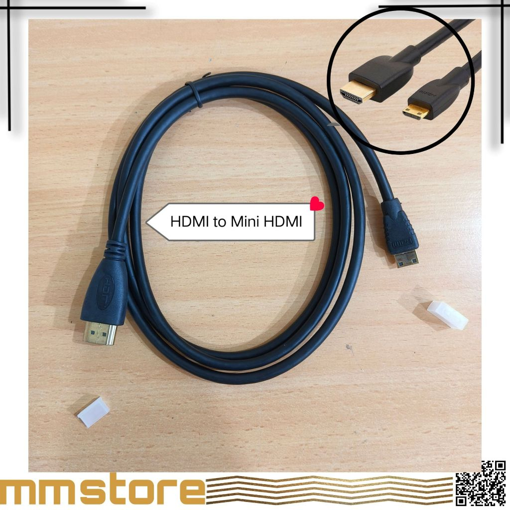 Jual Kabel MINI HDMI to HDMI 1 meter [ CONVERTER ] | Shopee Indonesia
