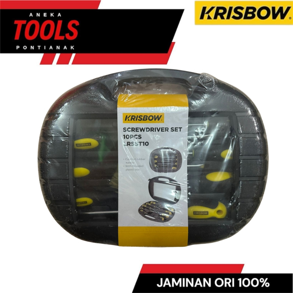 Jual Krisbow Screwdriver Set Obeng (10 Pcs) Lrsst10 | Shopee Indonesia