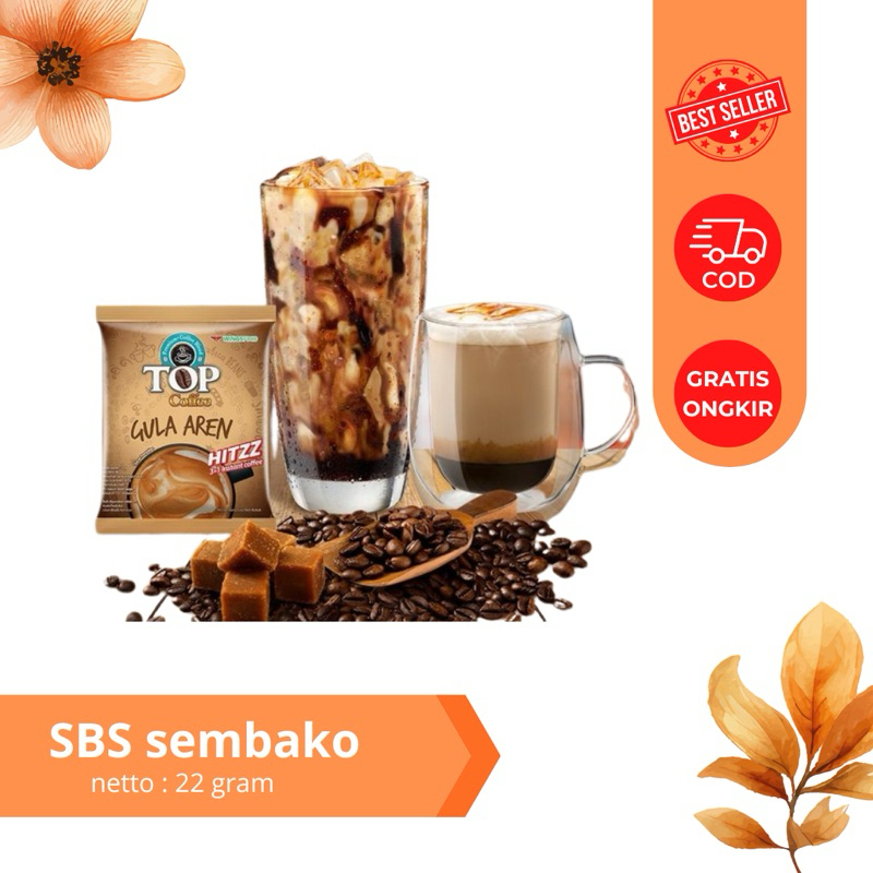 Jual Kopi Top Gula Aren 1rtg/15 sachet kemasan 22g | Shopee Indonesia