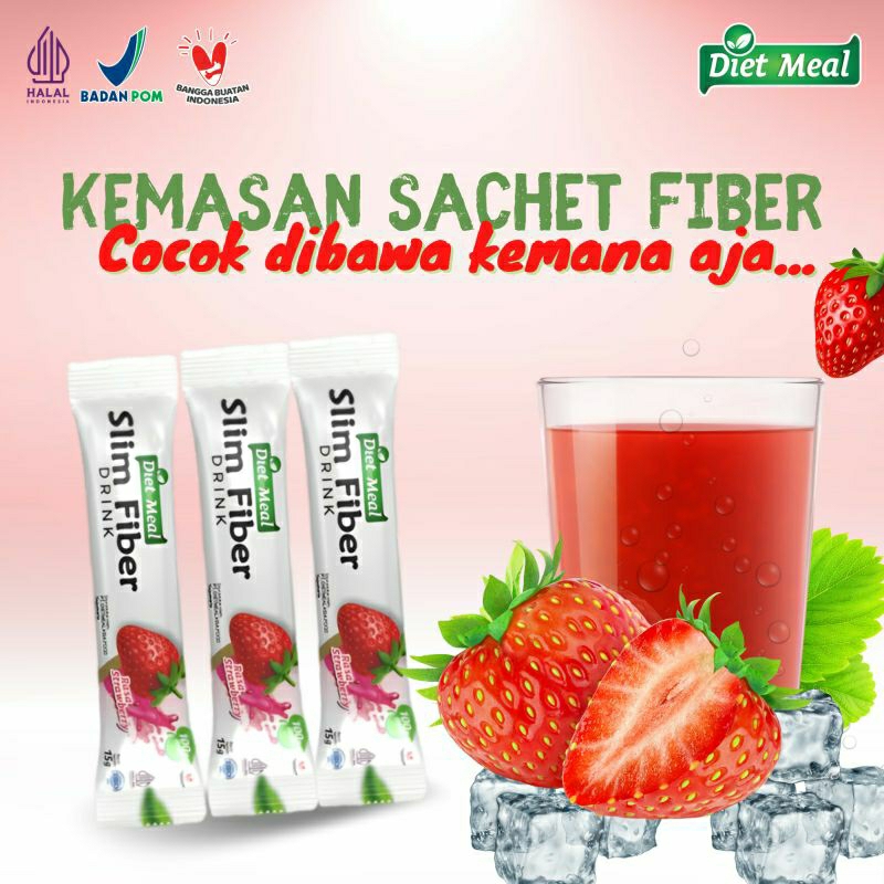 Jual Slim FIBER DRINK Dietmeal minuman fiber DUS BOX ISI 7 DACET ...