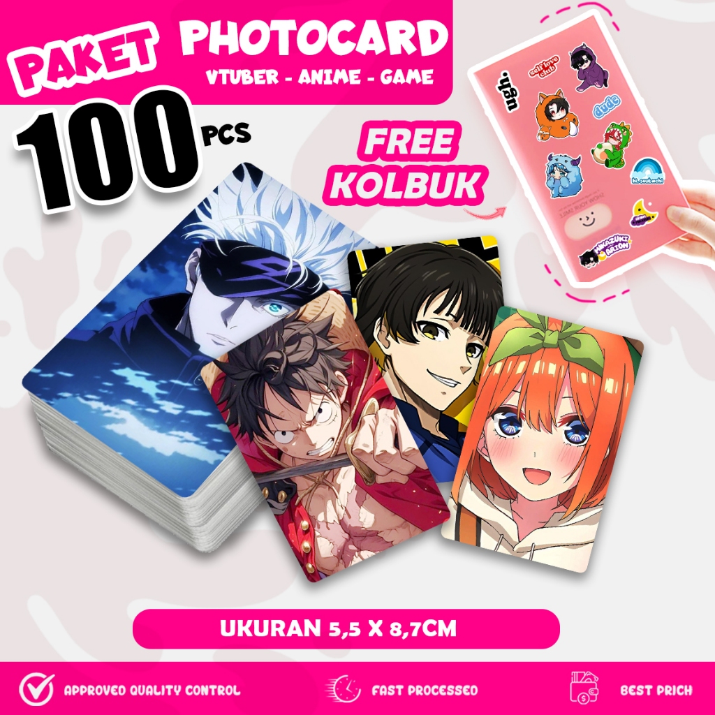 Jual 2. OBRAL LOMOCARD ISI 100PCS ANIME MURAH MERIAH / SET PACK ...