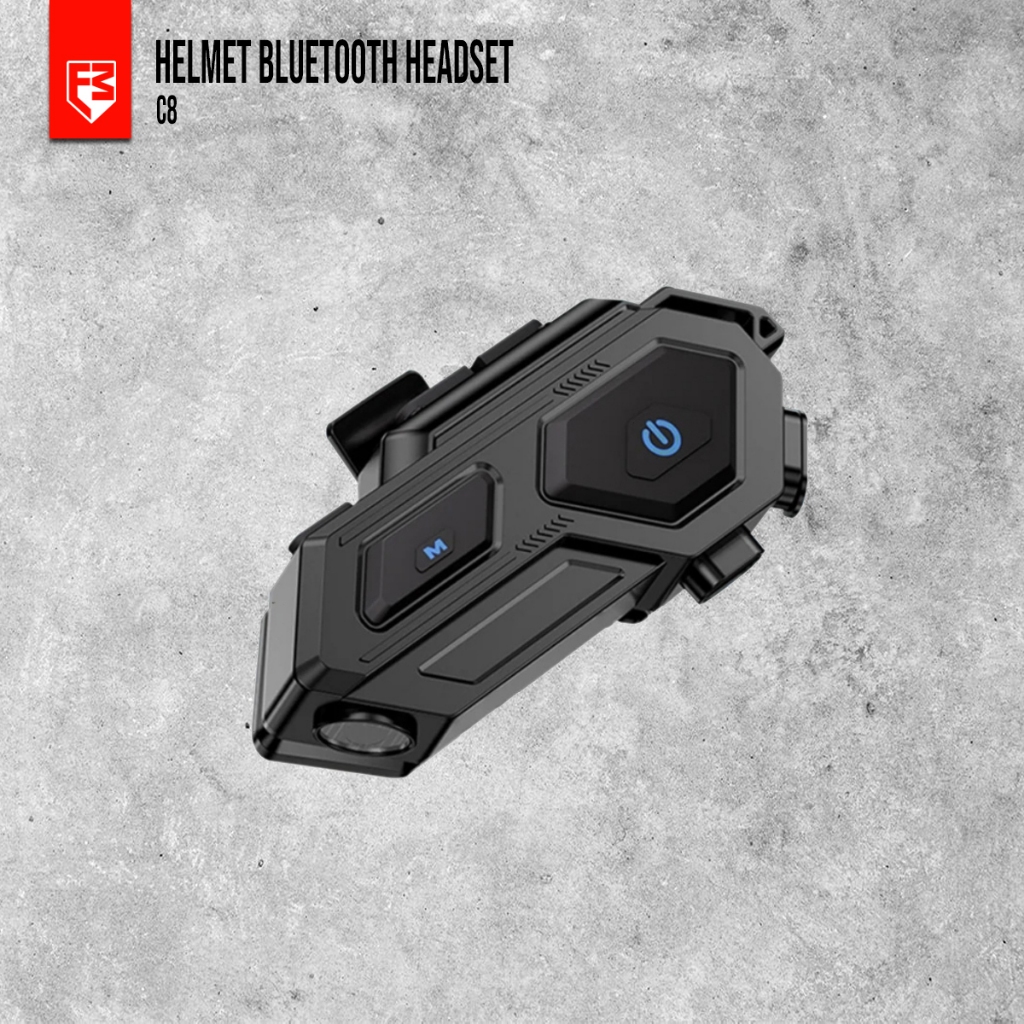 Jual Bluetooth Headset Helm Motor C8 1000mAh No Intercom | Shopee Indonesia