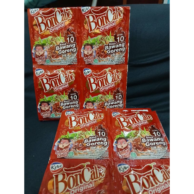 Jual BONCABE RENCENG RASA BAWANG GORENG LEVEL 10 12 SACHET X 5,5 GR ...