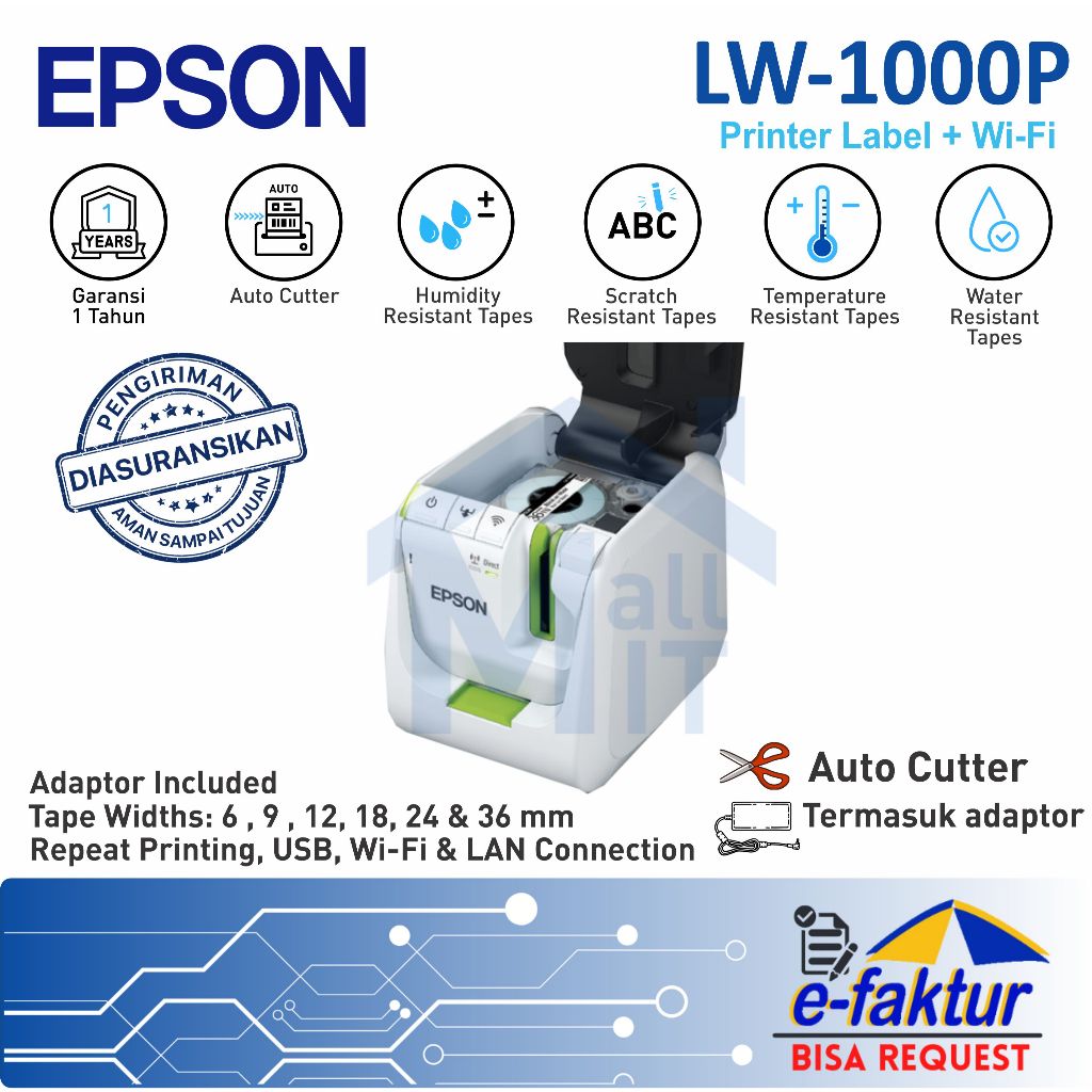 Jual MALLIT EPSON Printer EPSON LW-1000P EPSON LW1000P Label Printer ...