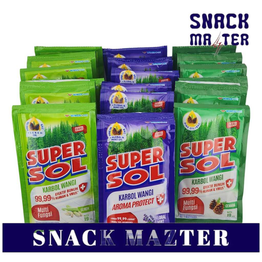 Jual Supersol Karbol Wangi - Netto 19 ml x 12 bks | Shopee Indonesia