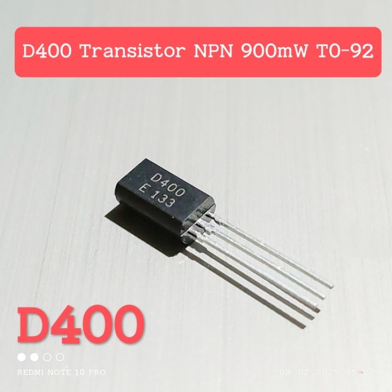 Jual TRANSISTOR 2SD400 D400 D 400 NPN 900nW TO-92 | Shopee Indonesia