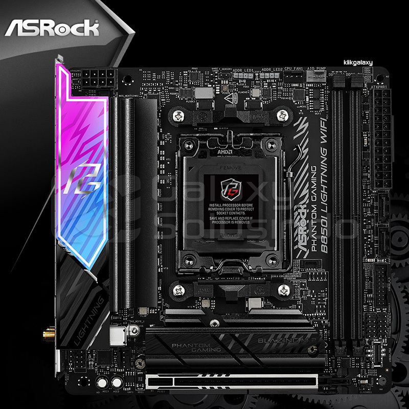 Jual Asrock B850i PG Phantom Gaming Lightning WIFI - AMD B850 DDR5 AM5 ...