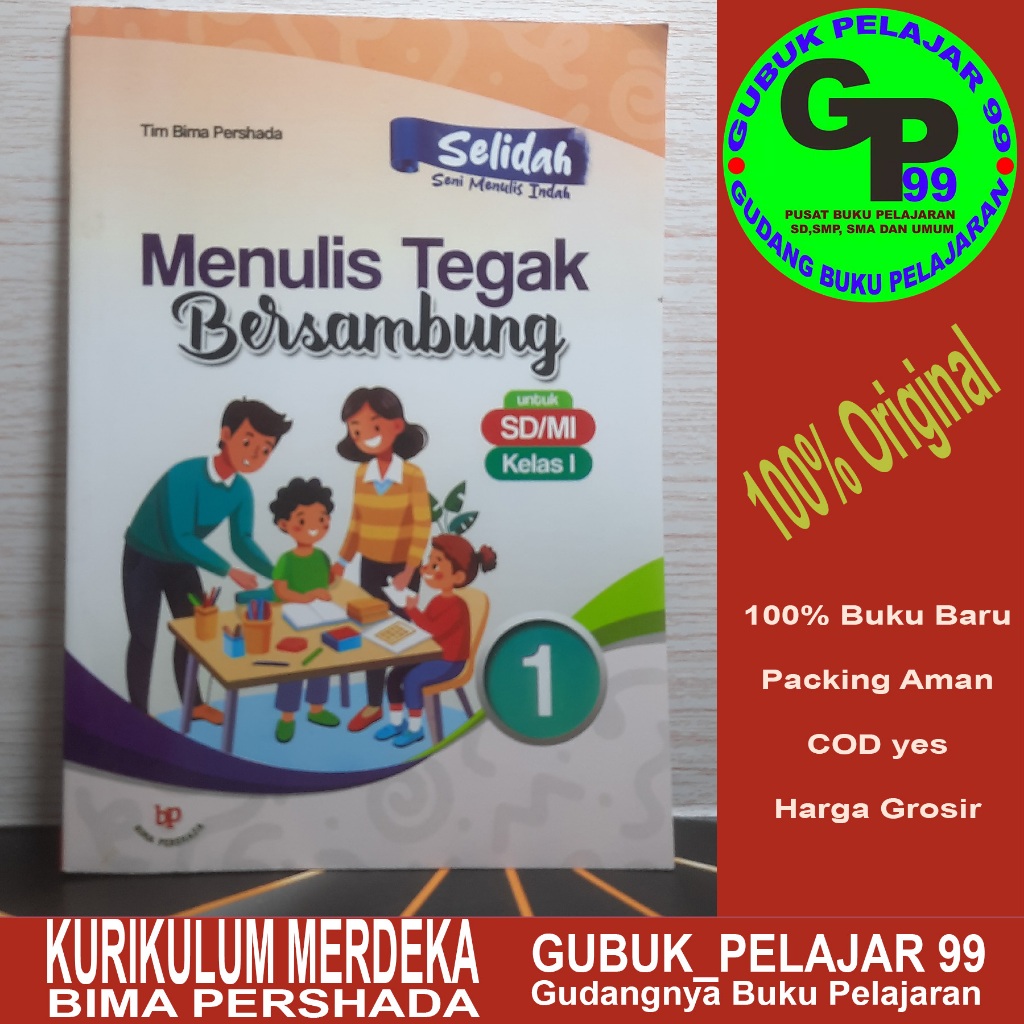 Jual Menulis Tegak Bersambung (Selidah) Seni Menulis Indah Untuk Kelas ...