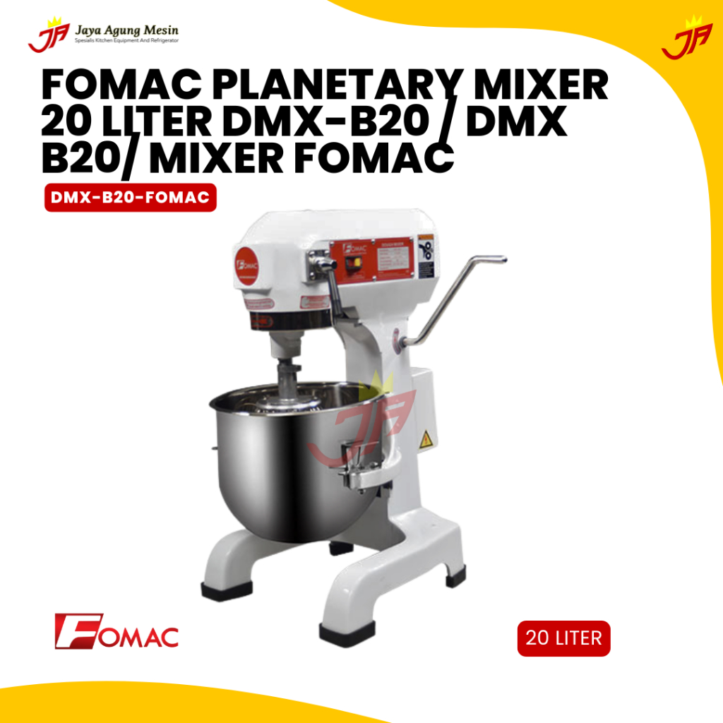 Jual FOMAC Planetary Mixer 20 Liter DMX-B20 / DMX B20/ Mixer 20 liter ...