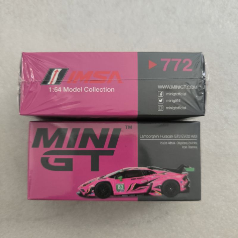 Jual MINI GT 772 LAMBORGHINI HURACAN GT3 EVO2 #83 IRON DAMES 2023 IMSA ...