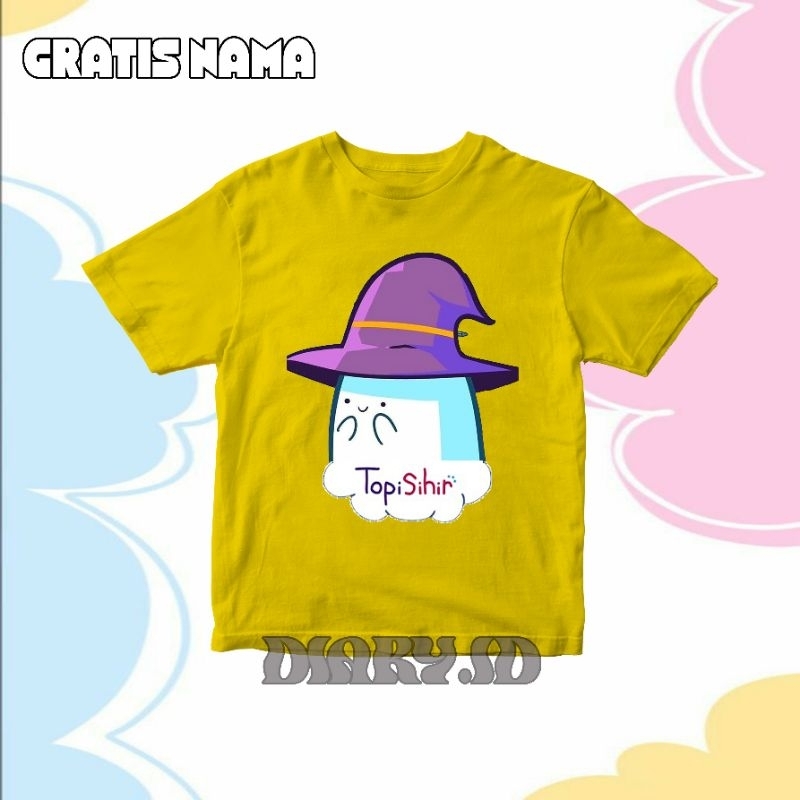 Jual BAJU KAOS ATASAN ANAK TOPI SIHIR ANIMATION TRENDIN YOUTOBE - COWO ...