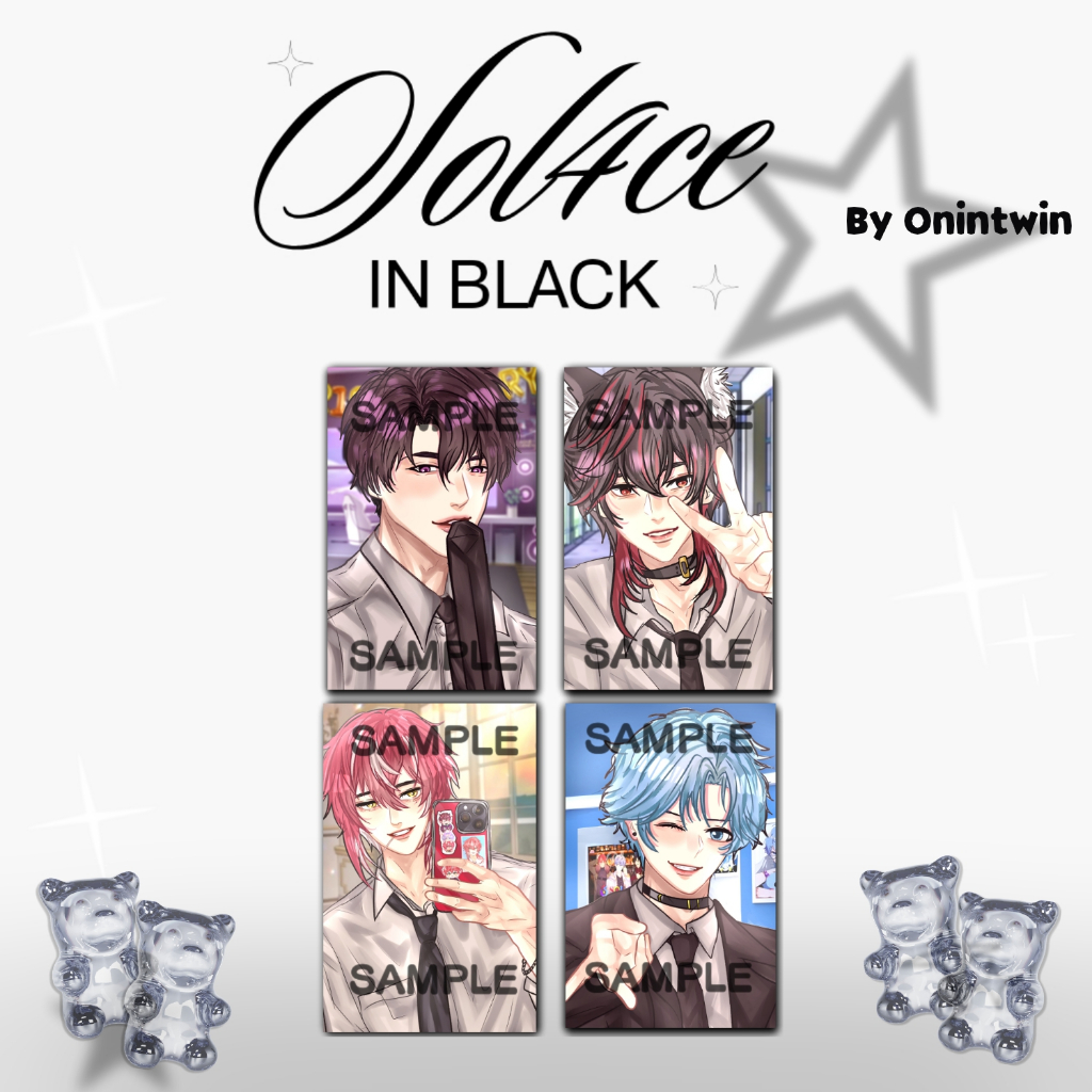Jual Photocard VTUBER Indonesia Sol4ce in black by onintwin / solace ...