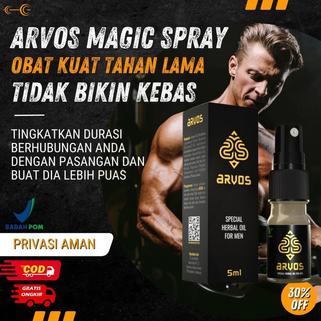 Jual ARVOS Obat kuat semprot pria tahan lama oles X-Sensiall Spray asli herbal original BPOM ...