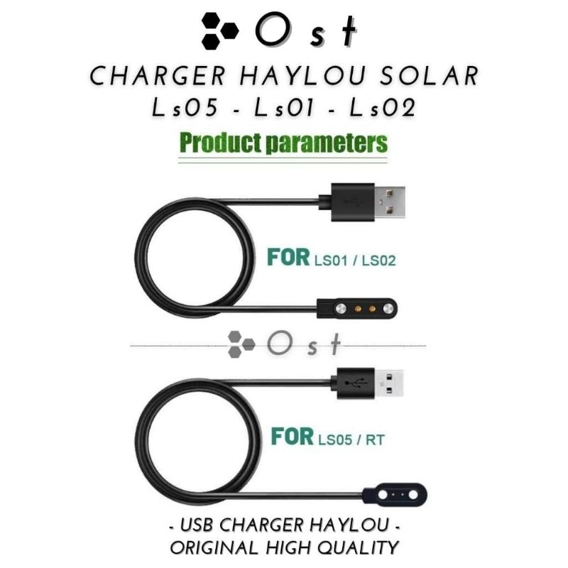 Jual kabel charger smartwatch Haylou Solar | Shopee Indonesia