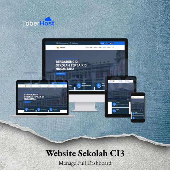 Jual Website Sekolah Berbasis PHP Framework CodeIgniter3 (CI3) | Shopee ...