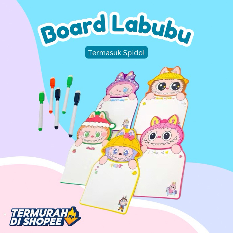 Jual 2IN1 MINI BOARD LABUBU / papan tulis minii labubu free spidol ...