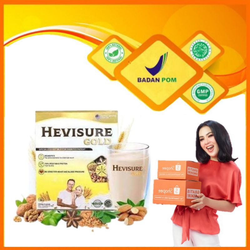 Jual HEVISURE Gold Milk Susu Diabetes Herbal Alami Original | Shopee ...