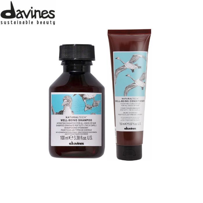 Jual Davines Wellbeing Shampoo 100ml + Davines Wellbeing Conditioner 150ml | Shopee Indonesia